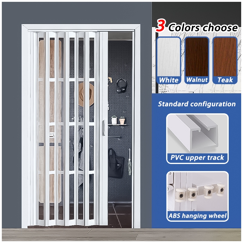 PVC folding door single door width 60-150cm Sliding doors Open kitchen ...
