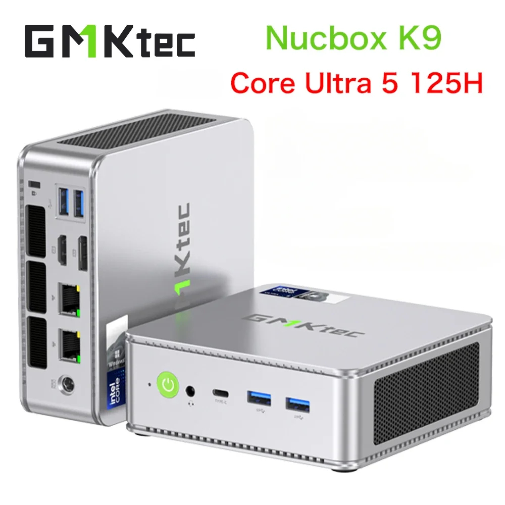 GMKtec Mini PC K9 Intel 14th Ultra 5 125H 4.5GHz Thunderbolt 4 Dual ...