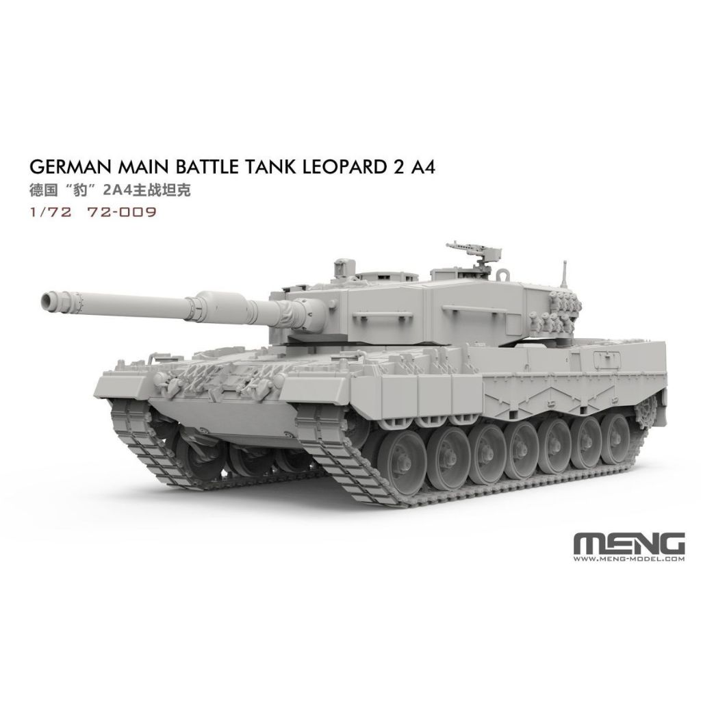 Cheetah Model MENG Military Assembled Chariot 72-009 German Leopard 2A4 Main Battle Tank 1/72 ...