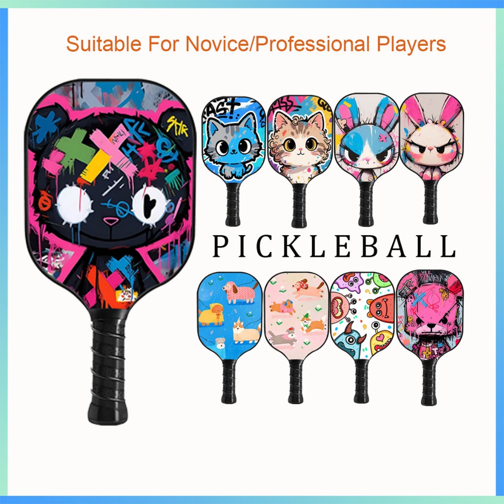 Pickleball Paddles Carbon Fiber and Graphite Face Non-Slip Grip ...