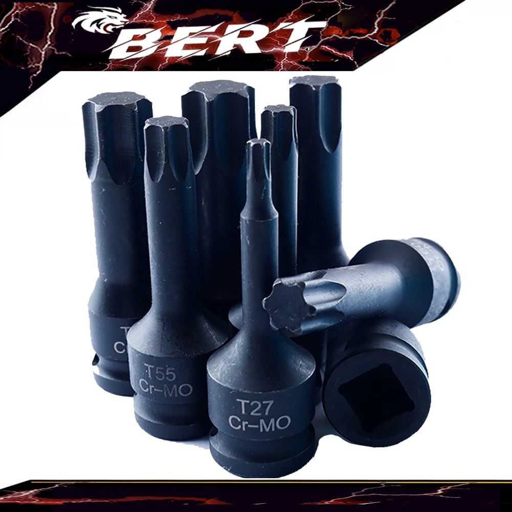 BERT🇲🇾｜1/2 Inch Impact Torx Bit Socket T20 - T100 1 Piece 1/2" Drive ...