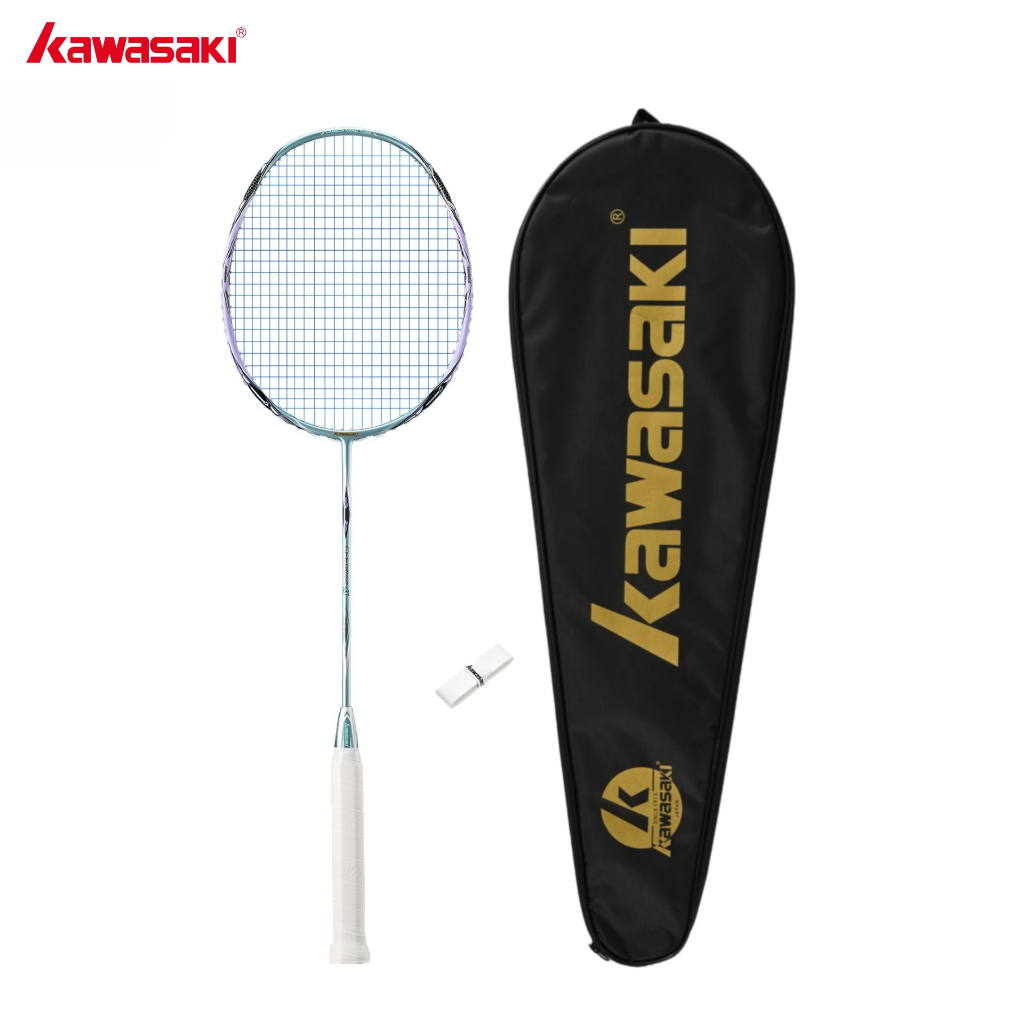 Kawasaki Badminton Racket Dragon 66 5U 18-30LBS 24T Carbon Fiber For ...