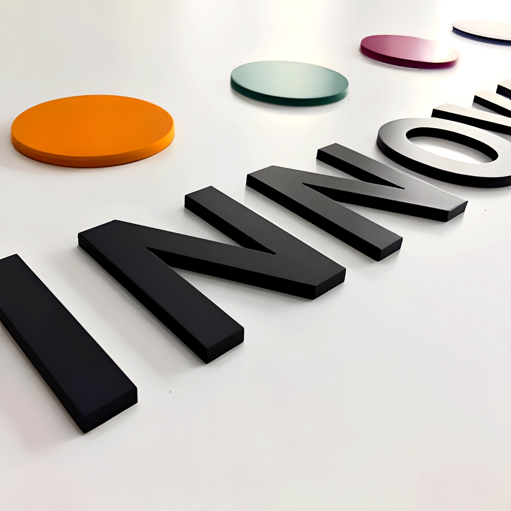 Customized Acrylic Signboard 3D Engraved Letter Color Plastic logo ...