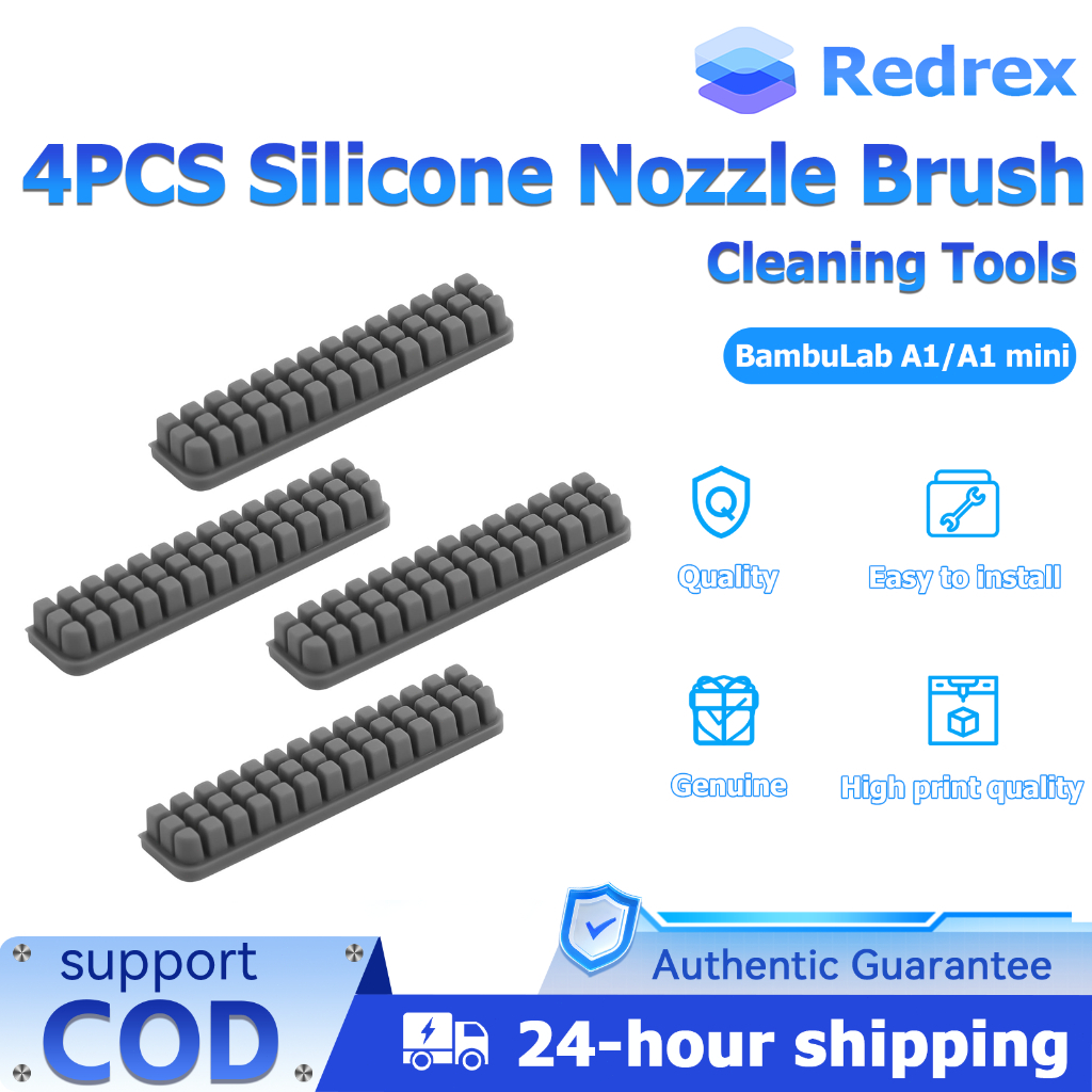 Bamboo Lab 3D Printer Nozzle Silicone Brush 4 PCS Heatbed Nozzle Wiper ...