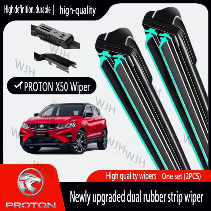 PROTON X50 (2019-2024) Wiper New Upgrades Car Double Rubber Strip Wiper ...