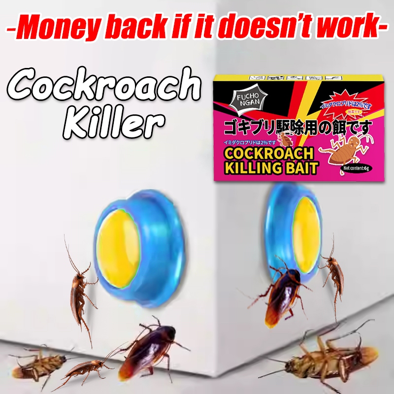 NEW！HB Racun lipas Perangkap lipas Cockroach killer Wipe Out All ...
