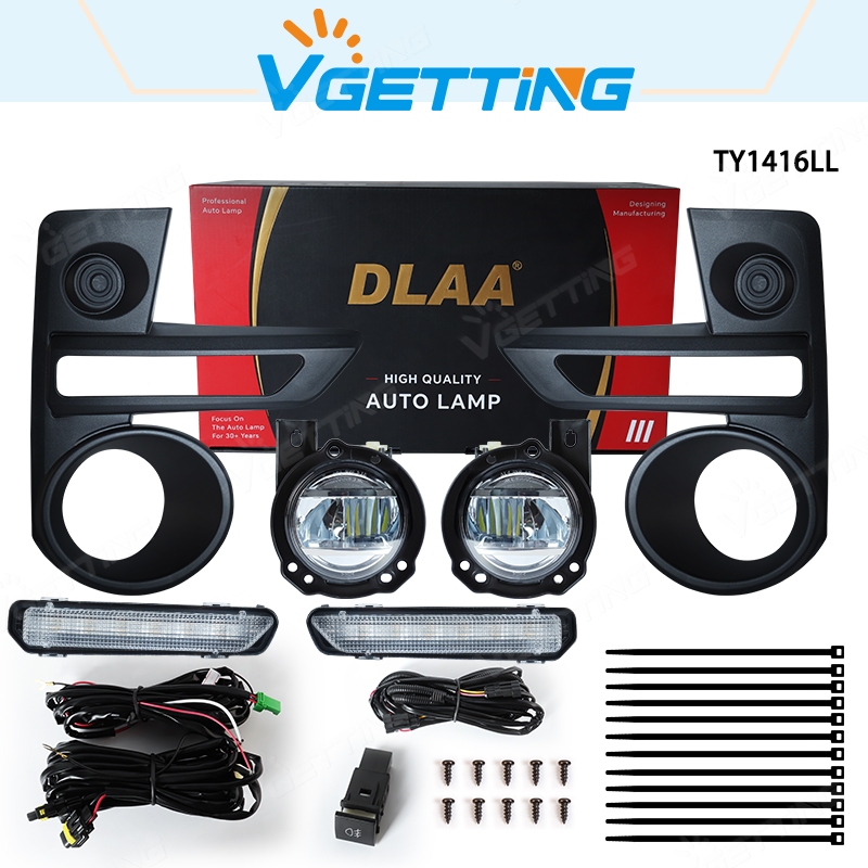 DLAA Led Fog Lamps For Toyota Raize 2020 2021 2022 Daytime Running Light DRL Halogen Front Auto ...