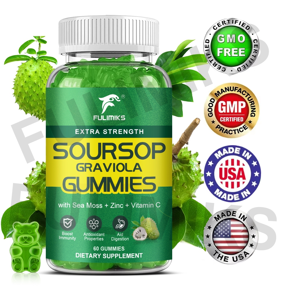Soursop Graviola Gummies, Organic Soursop Leaves And Seeds Extract With ...