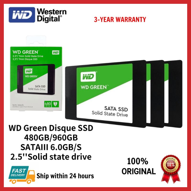 【Local Sale】Western Digital Green hard drive 480GB/1TB Internal SATA3 2 ...