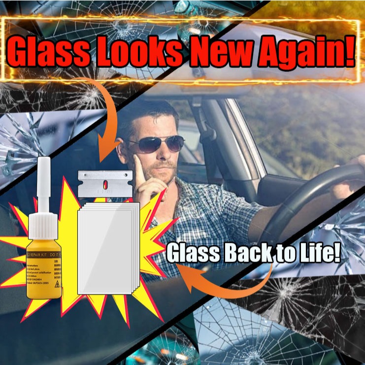【Glass Revived in Seconds!】Windscreen repair kit Gam cermin kereta ...