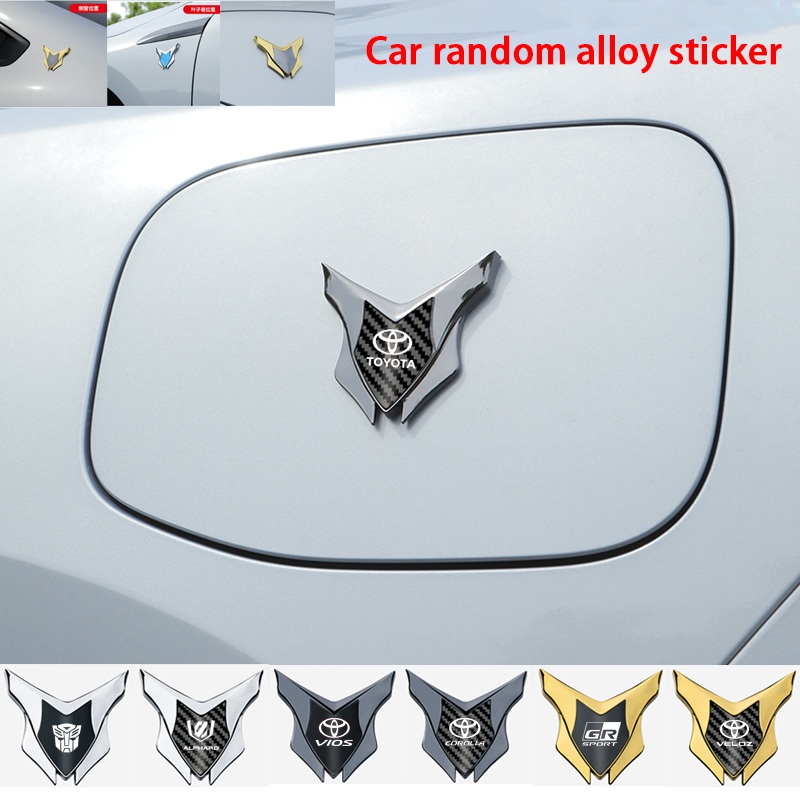 Toyota Car New zinc alloy 3D stereoscopic car window sticker engine ...