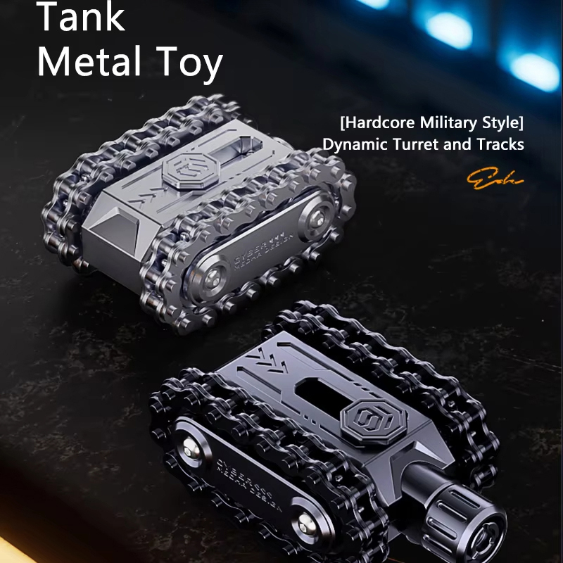 Edc Tank Ratchet Fidget Roller Magnetic Push Card Mechanical Gear Chain ...