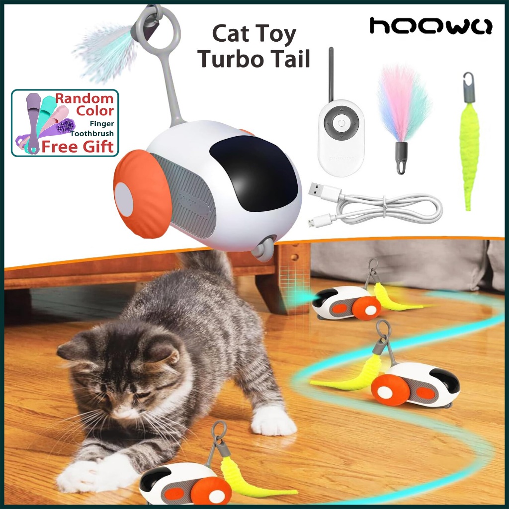 Cat Toy Mouse Turbo Tail 2.0 Toy, Turbo Tail Popper Cat Toy, Three ...