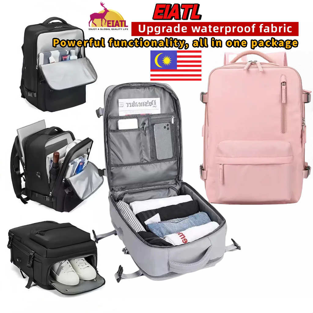 (Shipping from Malaysia)EIATL travel Backpack Large Capacity Waterproof ...