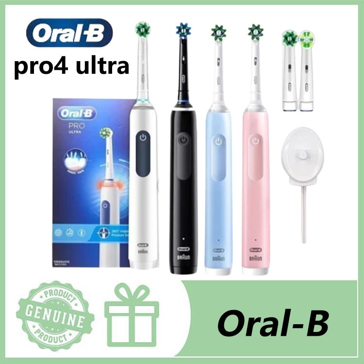Oral-B Pro4 Ultra Electric Toothbrush 3D Sonic Round Head Deep Cleaning ...
