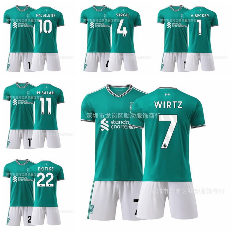 2025-26 Season Liverpool Third Away Sports Jersey Alisson Becker Virgil ...