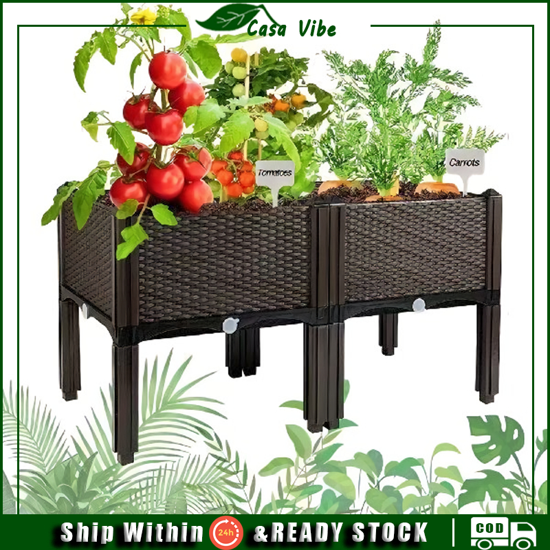 Planter Box Outdoor Large Flower Pot Pasu Sayur Sayuran Penanaman ...