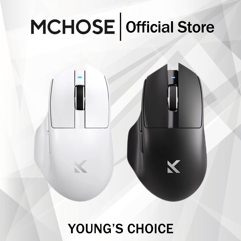 MCHOSE G7 Lightweight Ergonomic Wireless Mouse PAW3311 Gaming Mouse Tri ...