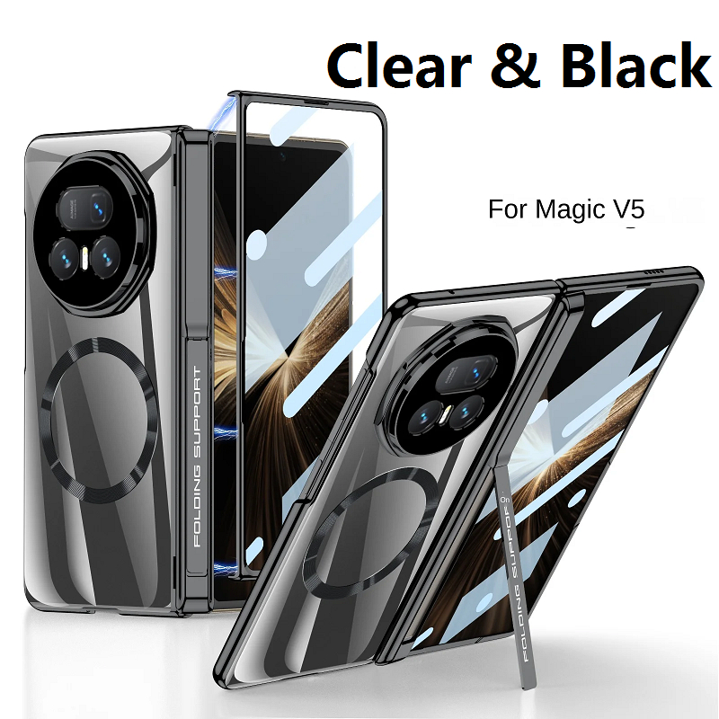 Magnetic Hinge Case For Honor Magic V5 Cover Full Body Glass Screen ...