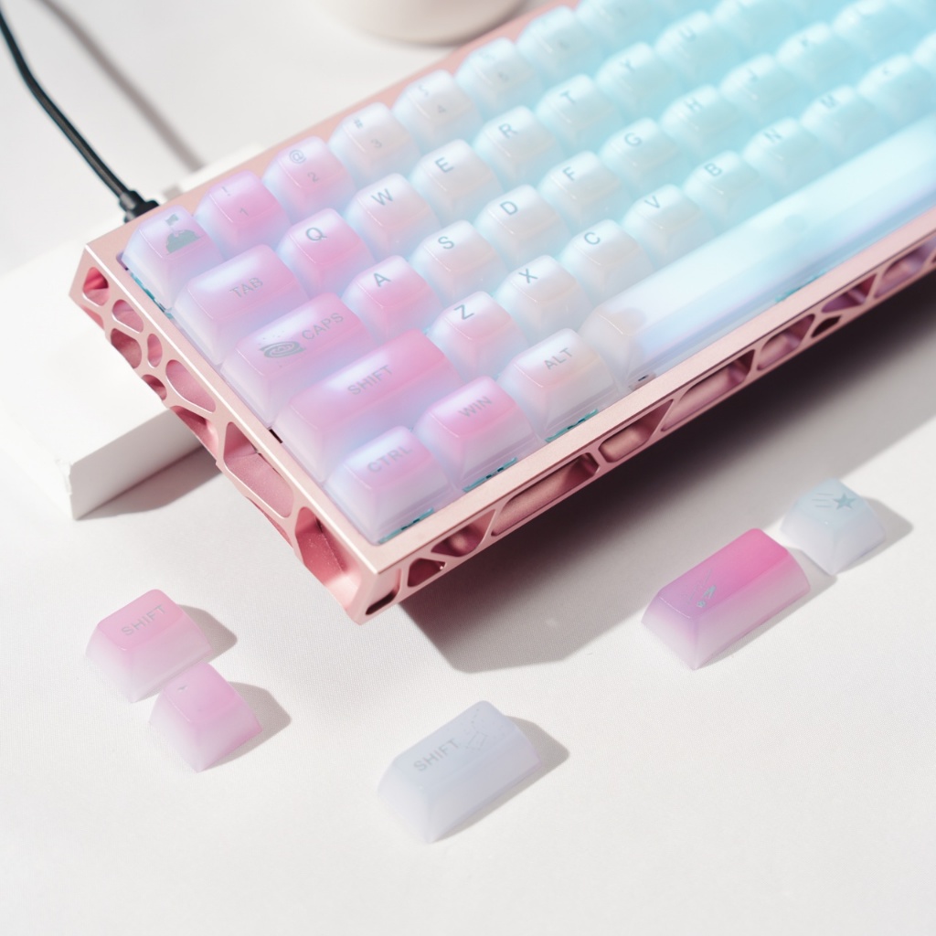 Womier Shine Through Frog Colorful MDA Profile Keycaps 115 Keys Custom ...