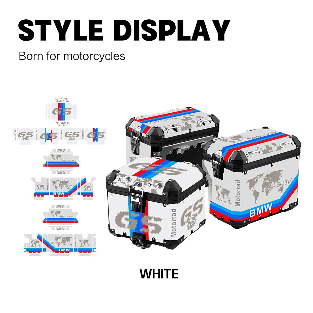 Motorcycle Aluminum Box Trunk Anti-Scratch Stickers Fits for BMW F750GS ...