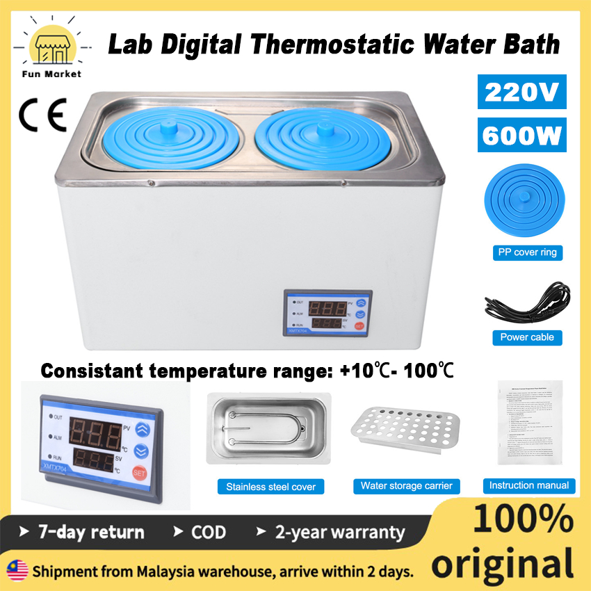 【Local delivery】Digital Thermostatic Water Bath Lab Water Bath ...