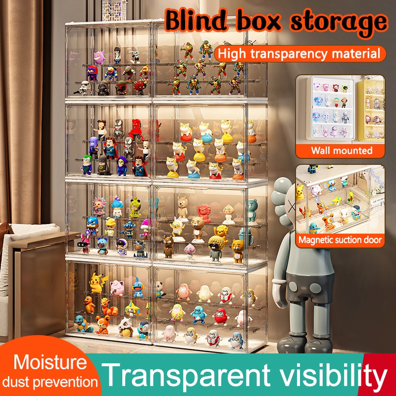 Lego Blind Box Display Stand | Pop Mart Dust-Proof Transparent Cabinet ...