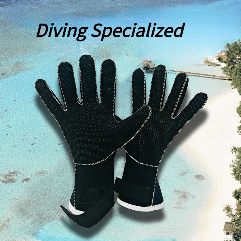 Diving Gloves Wetsuit Gloves Nonslip 3mm Neoprene Gloves with special ...