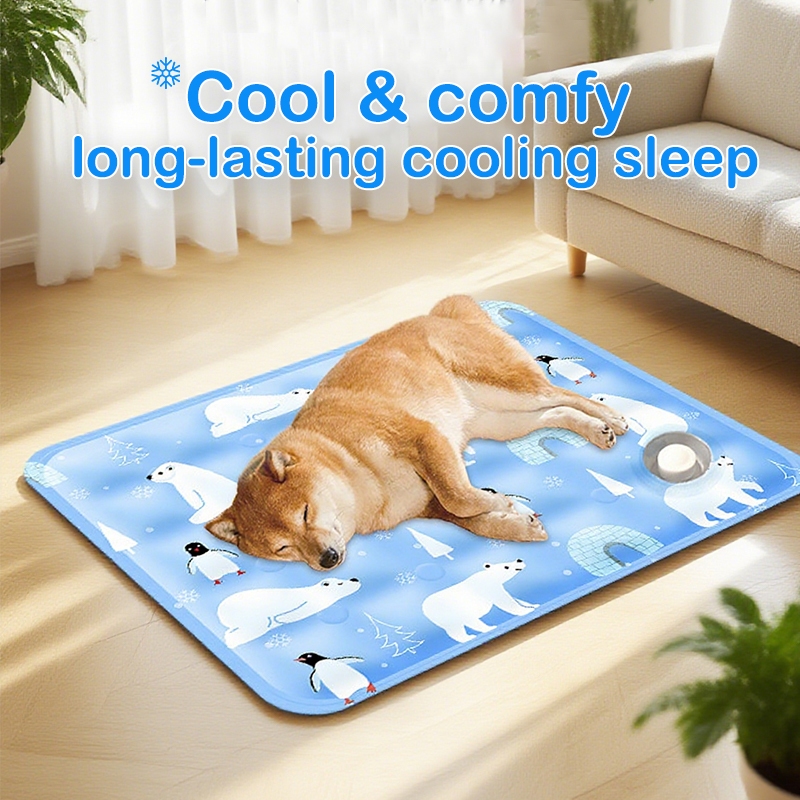 Gel-Infused Cooling Pet Pad | Self-Hydrating Design + Chew-Proof PVC ...
