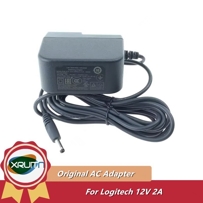 Genuine Power Adapter DSA-24PFM-12 12V 2A 24W for Logitech Logi Camera ...