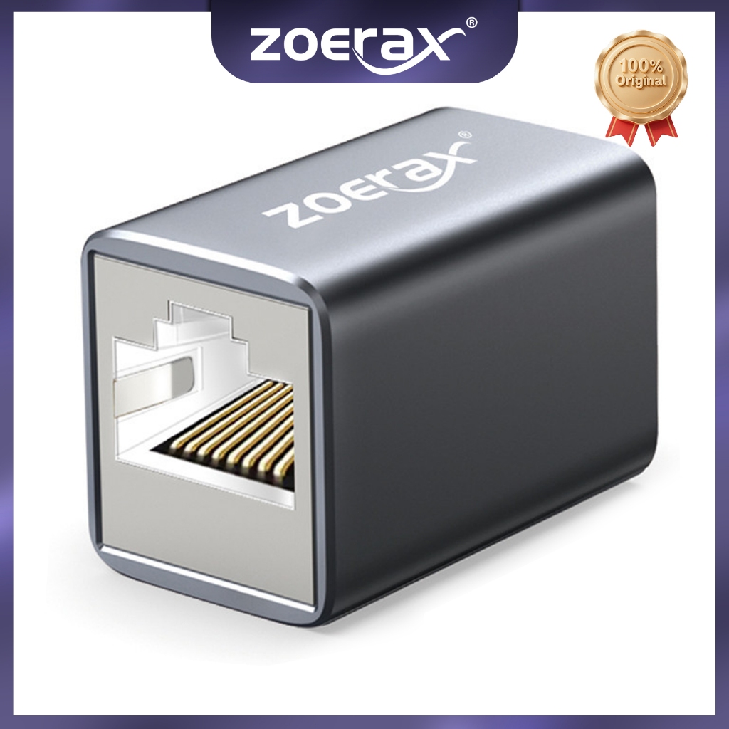 Zoerax Female To Female RJ45 Shielded Coupler Ethernet Extender ...