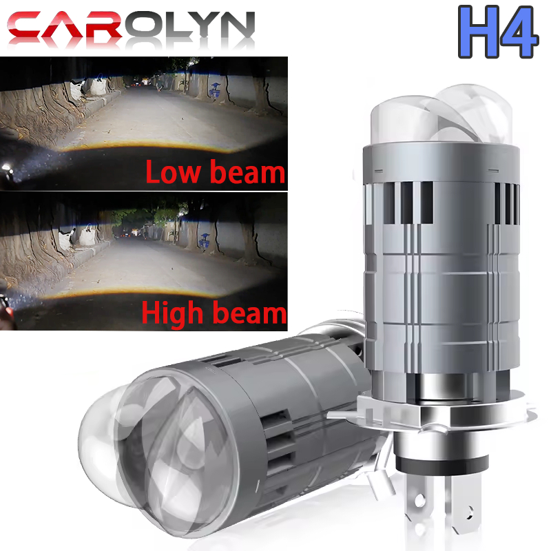 CAROLYN H4 LED projector headlight projector lens fan cooling mini car ...