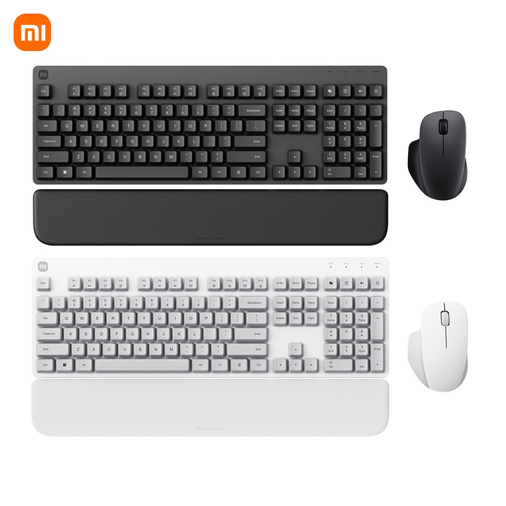 Xiaomi Wireless Keyboard & Mouse Set (Comfort Version) Ergonomic Wavy ...