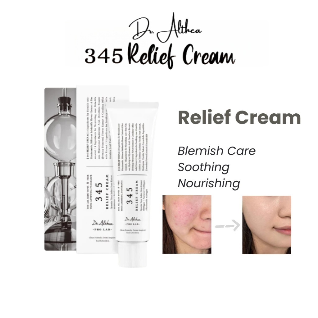 Korean Dr. Althea 345 Relief Cream Facial Moisturizer Lotion Serum with ...