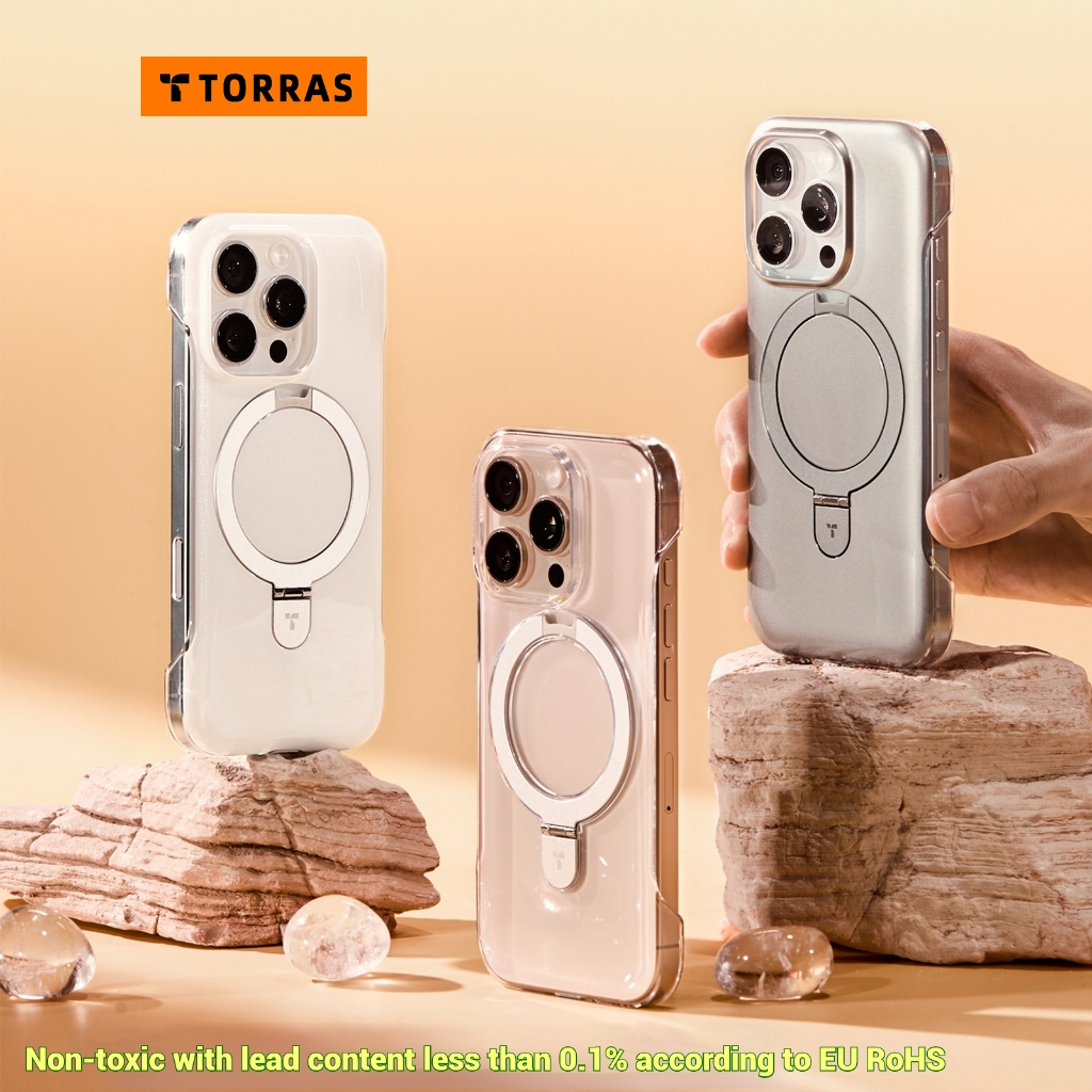 TORRAS Q1 Zero-Sense Pivot Case for iPhone 17 Pro Max/17 Air /17 Pro Ultra-Thin Naked ...