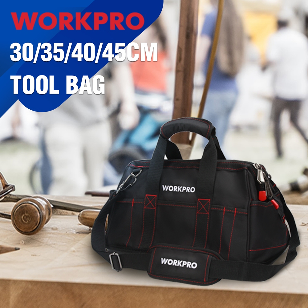 WORKPRO 12/14/16/18Inches 30/35/40/45CM Tool Bag Waterproof Electrician Bag | Shopee Malaysia
