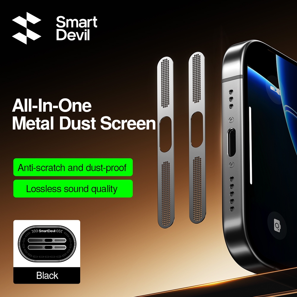 SmartDevil Dust Mesh Protective Film For iPhone 16Promax/16Pro/15/14Pro ...