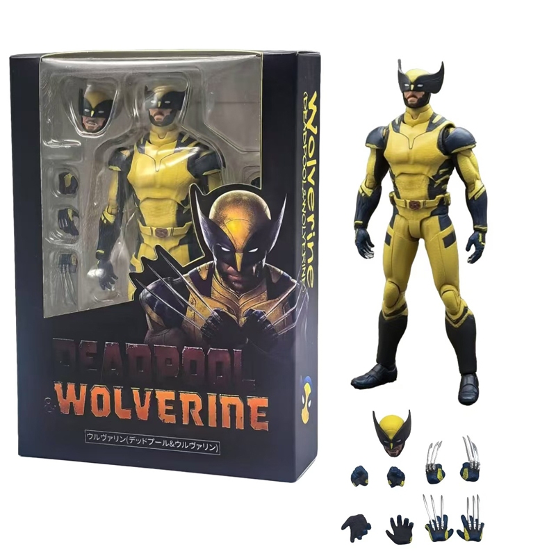 15.5cm Marvel The Avengers Deadpool Superhero Wolverine Action Figure X ...
