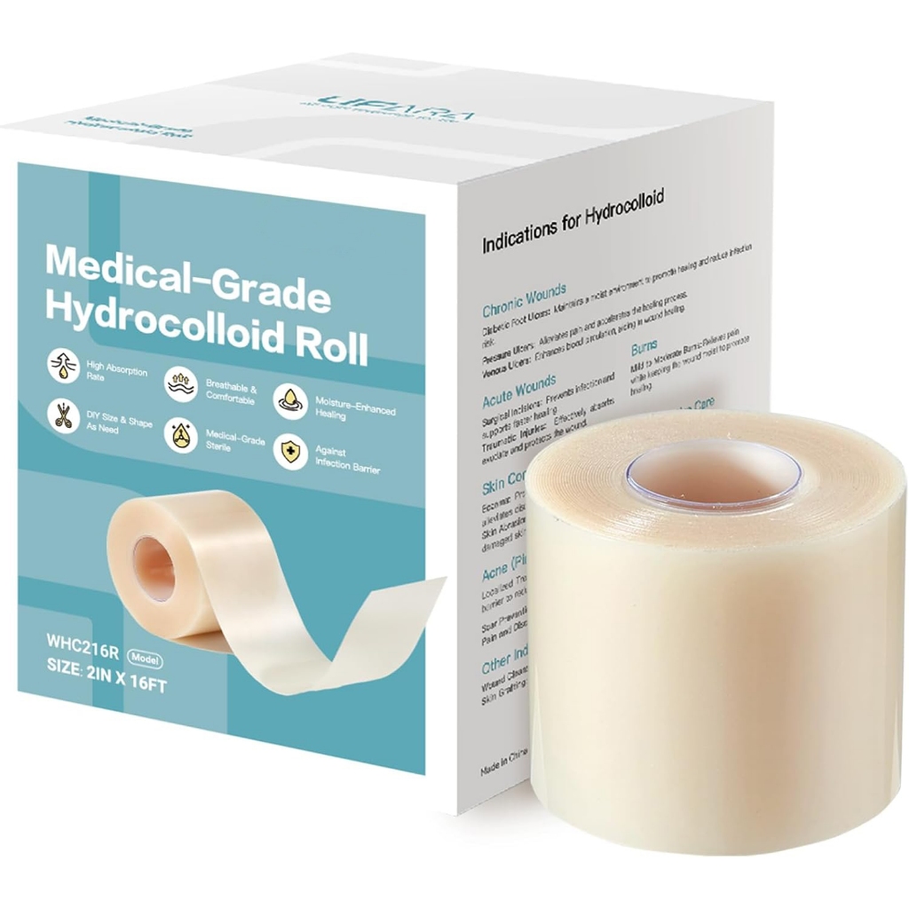 Hydrocolloid Roll for Wound Care - Cut-to-Size, Extra Large ...