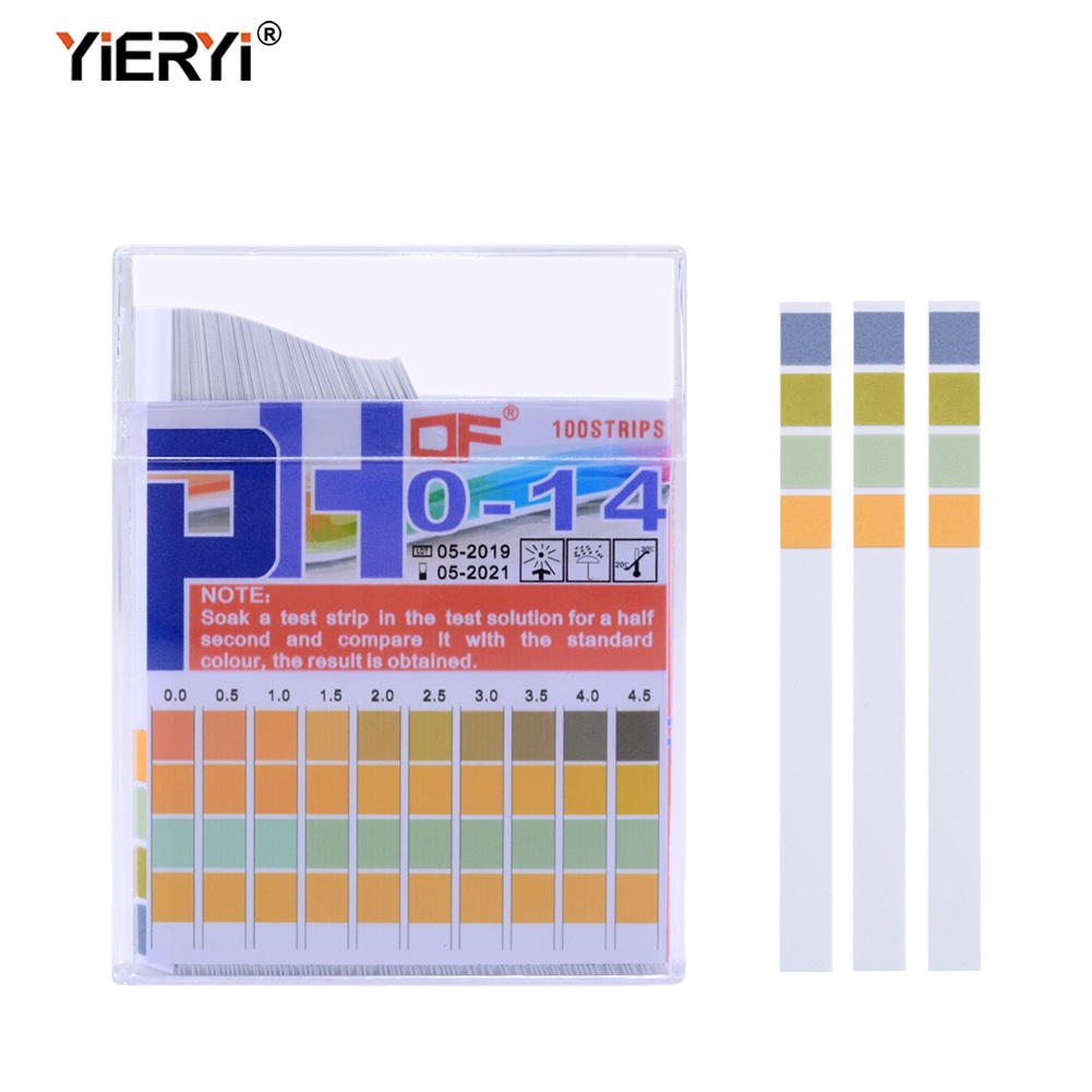 Guangfan pH Test Strips Precision 0-14 Detection Range 100 Strips/Box ...