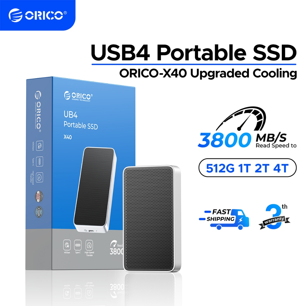ORICO External SSD USB4.0 Type-C 3800MB/s Portable Solid State Drive ...