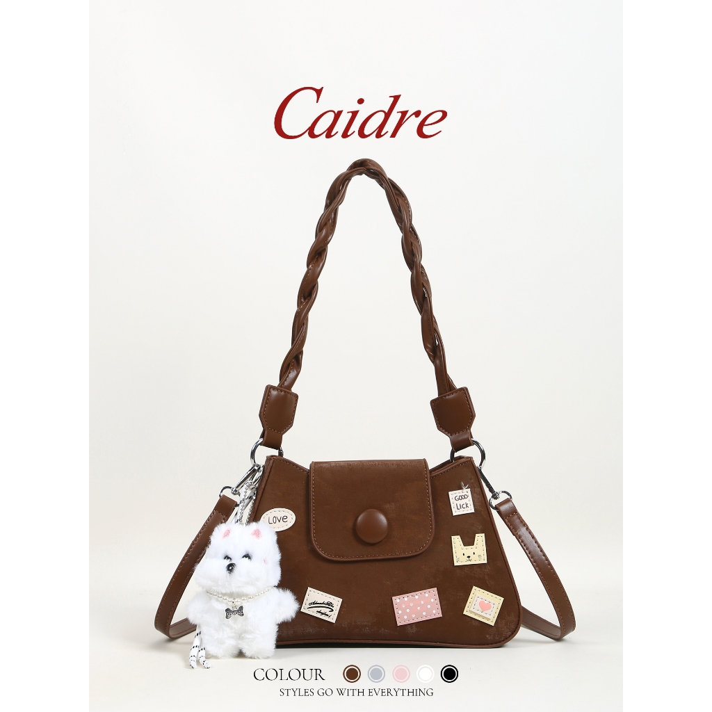 Caidre Badge Shoulder Armpit Bag Female Commuter Handbag Crossbody Bag ...