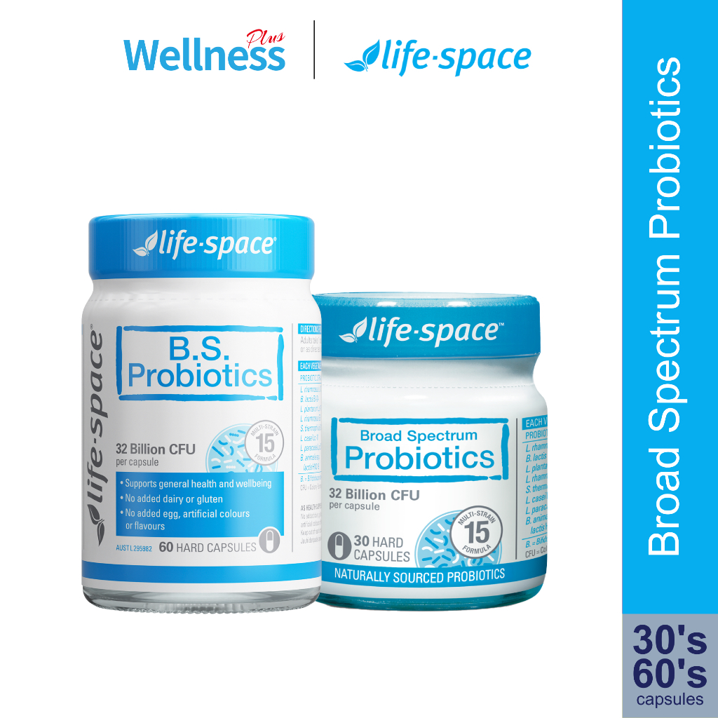Life Space Adult Broad Spectrum Probiotic 15-in-1 Probiotic 30/60 Caps ...