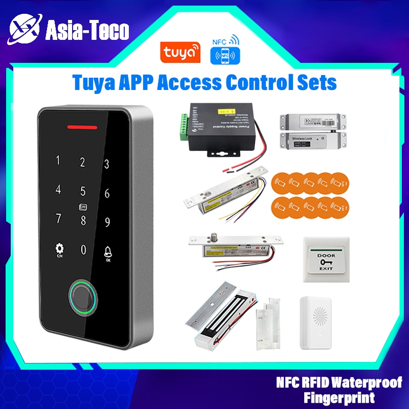 Tuya App Door Access Control System Kits NFC RFID Fingerprint Electric ...