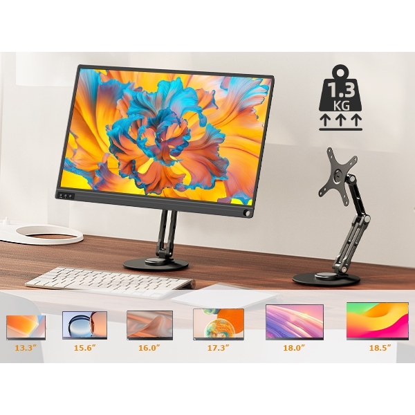 UPERFECT 10-19 inch monitor stand VESA monitor stand desktop computer ...
