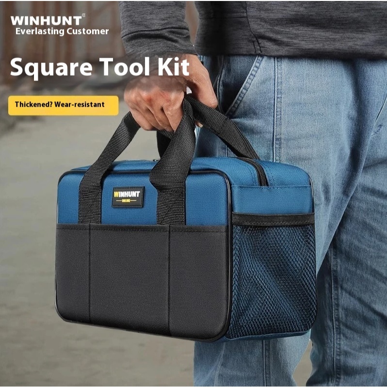 Large Capacity Tool Bag Tahan Lasak - Heavy Duty Canvas Multi-Pocket ...