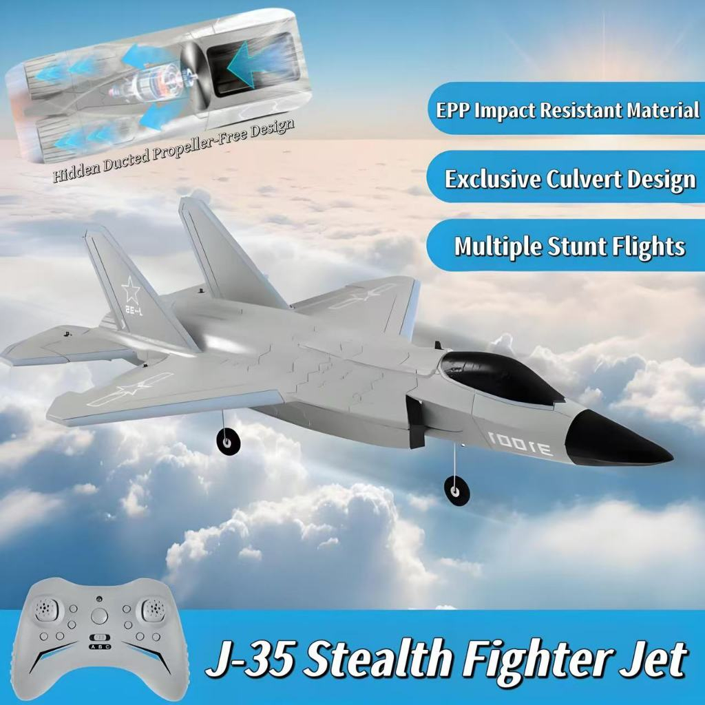 FX9631 Four-Channel J35 Jet Fighter Professional RC Brushless Ducted ...