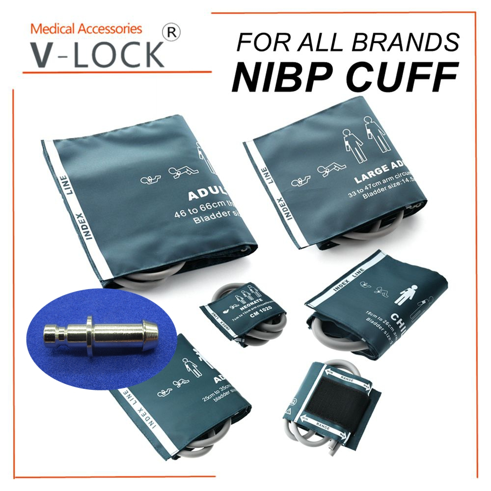 V-LOCK Large Abult Child Arm Nibp Blood Pressure Cuff with Air Tube ...