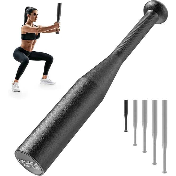 PROIRON Indian Clubs Steel Mace Bell - Weight Club Bells for Strength ...
