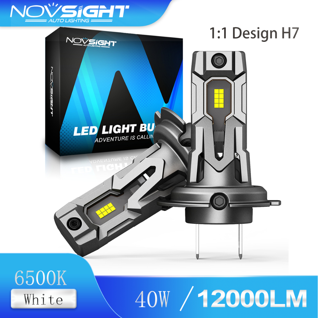 Novsight T14 H7 car LED Headlight 1:1 Design Halogen-like lamp 40W ...